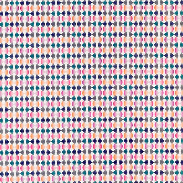 Maiolica | Fuchsia/mandarin/indigo – Sheen Upholstery